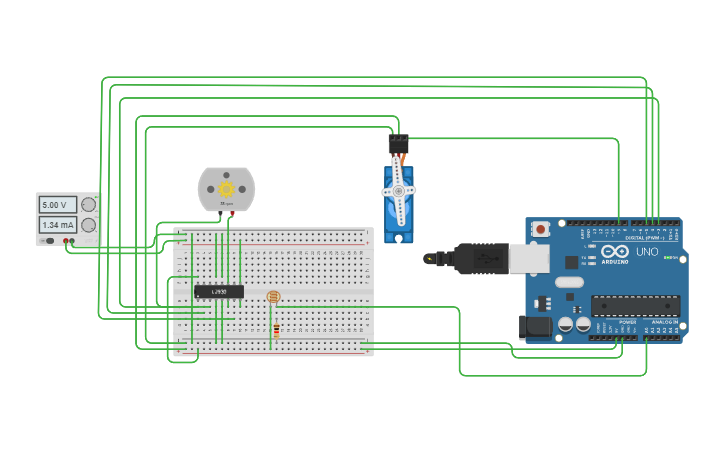 Circuit design Week 1B - Question 2 - Tinkercad
