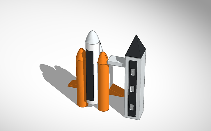 3D design raket attractie | Tinkercad