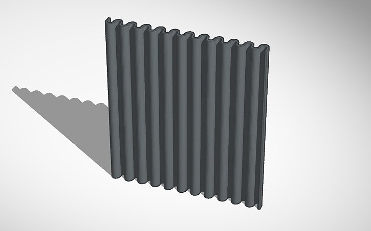 3D design Wavy Gravy Wall - Tinkercad