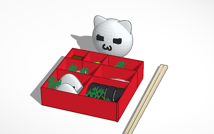 3D design Bento box uwu | Tinkercad