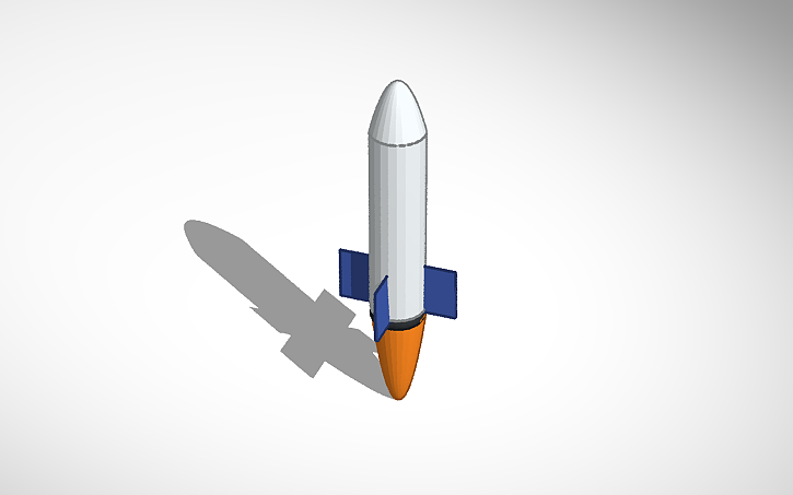 3D design 2 min missile - Tinkercad