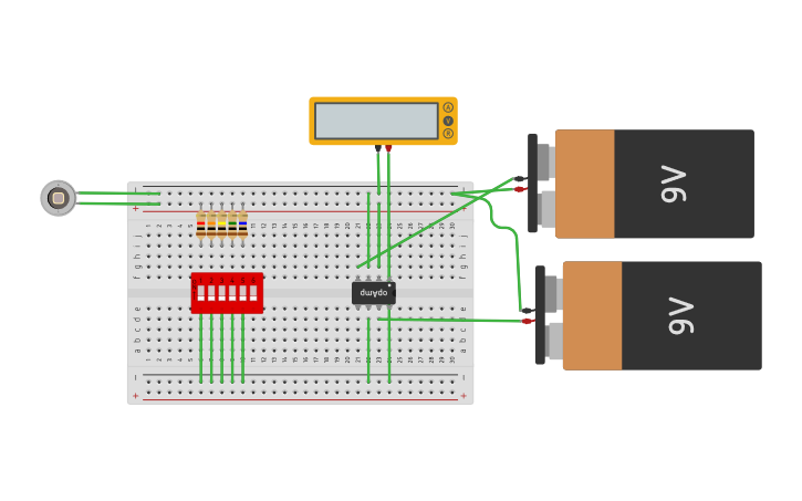 Circuit design Simple Radiometer - Tinkercad