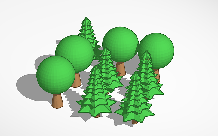 3D design Trees! - Tinkercad