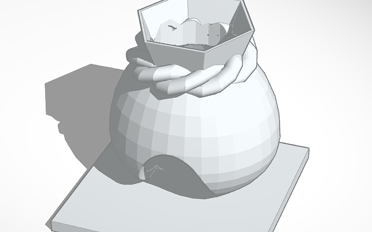 3D design Money Bag Dice Tower - Tinkercad
