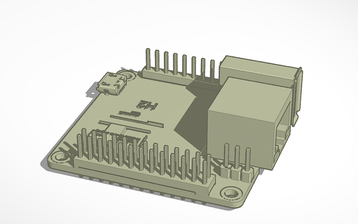 3D design Orange Pi Zero Model - Tinkercad