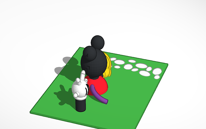 3D design mickey mouse - Tinkercad