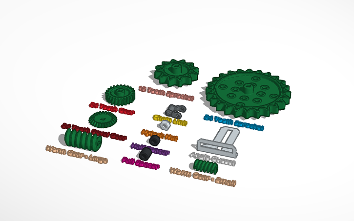 3D design Parts for PLTW Gears Part 2 | Tinkercad