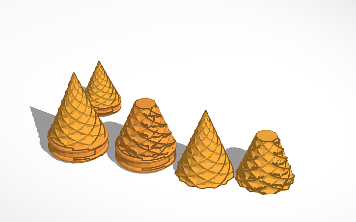 3D design ice-cream cone - Tinkercad