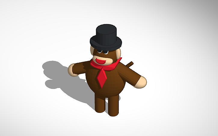 3D design MONKEY - Tinkercad