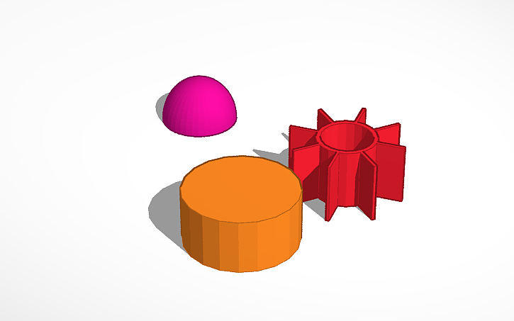 3D design R2-D2 - Tinkercad