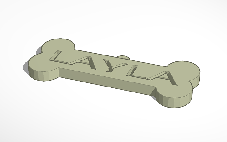 3D design Layla Ornament | Tinkercad