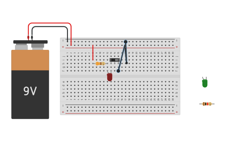 Circuit design LED Blinkers (one switch) | Tinkercad