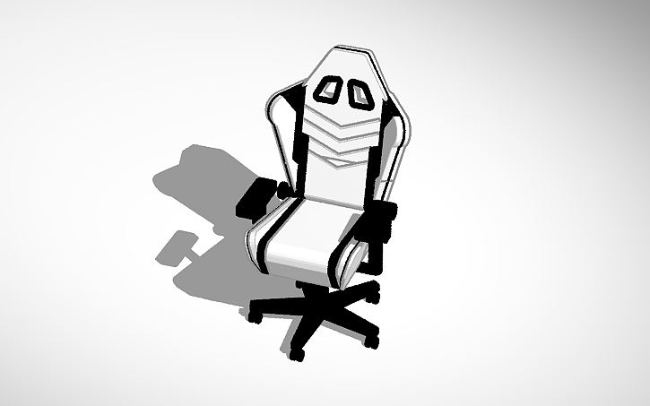 3D design Moondays gaming chair - Tinkercad