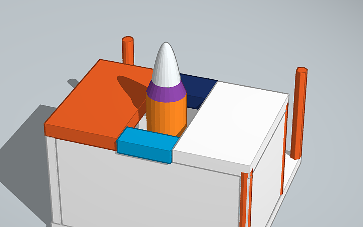 3D design Rocket Launching Station - Tinkercad