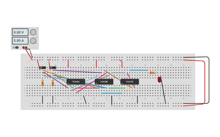 Circuit Design Circuito Combinacional Tinkercad