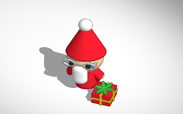 3D design santa - Tinkercad