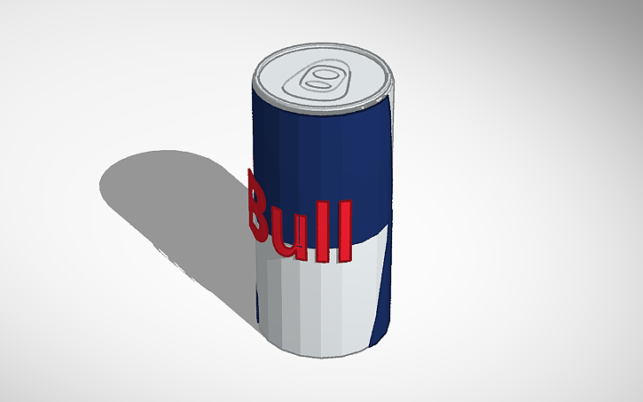 3D design RedBull can - Tinkercad