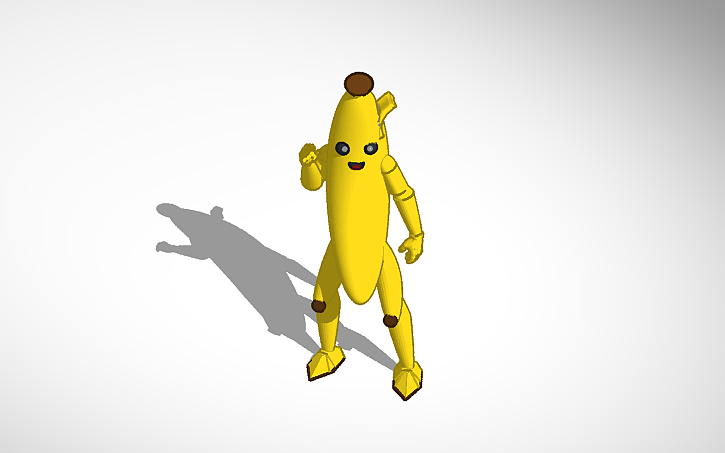 3D design Fortnite peely - Tinkercad