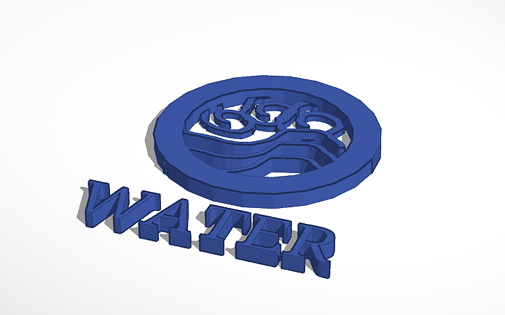 3D design Avatar Water symbol - Tinkercad