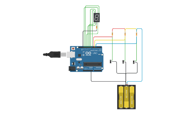 Circuit design Display_7_Segmentos | Tinkercad Circuit design Display_7_Segmentos | Tinkercad
