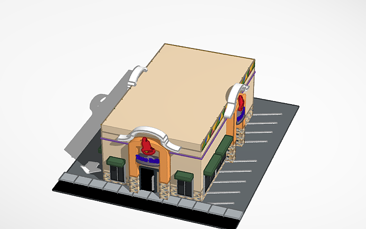 3D design Taco Bell - Tinkercad