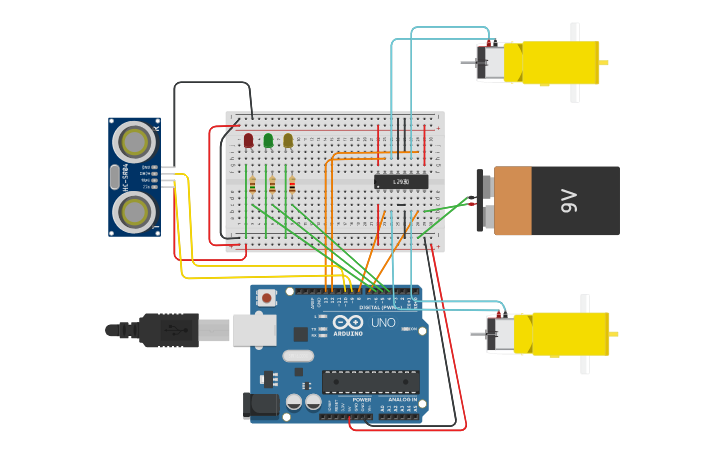 Circuit design Laboratorio 7 | Tinkercad