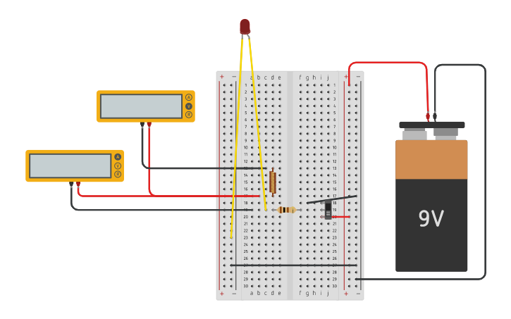 Circuit design Circuito (RL e led) em série - Tinkercad