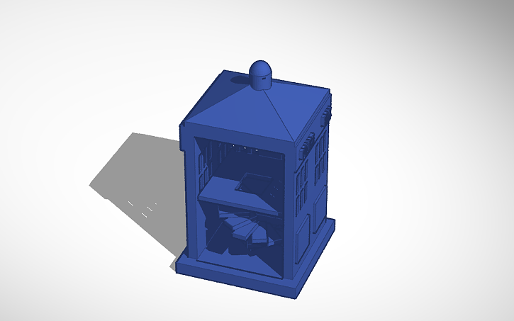 3D design TARDIS Structure - Tinkercad
