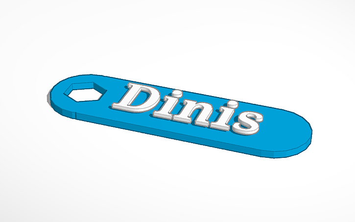 3D design Porta chaves 2067 - Tinkercad