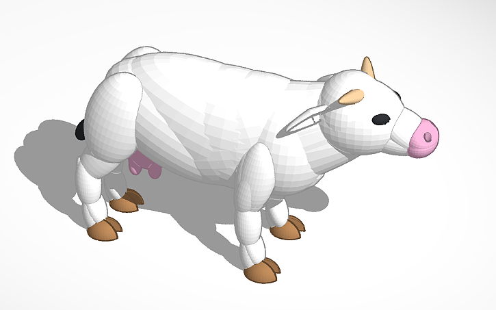 3D design Cow - Tinkercad