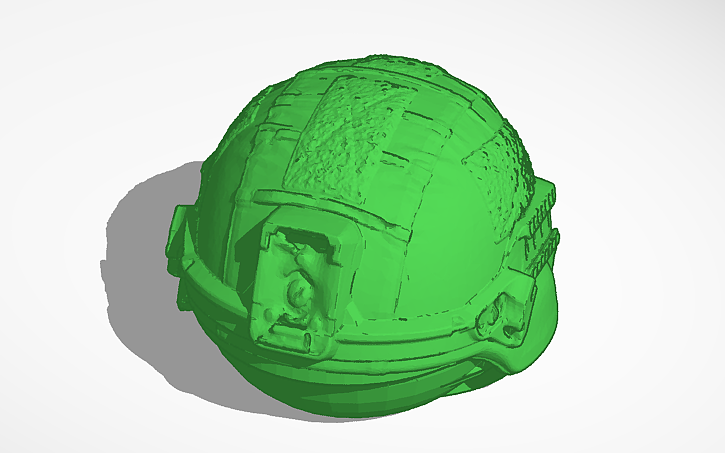 3D design Kevlar Military Helmet - Tinkercad