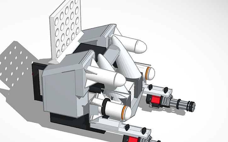 3D design missile + Machine gun | Tinkercad