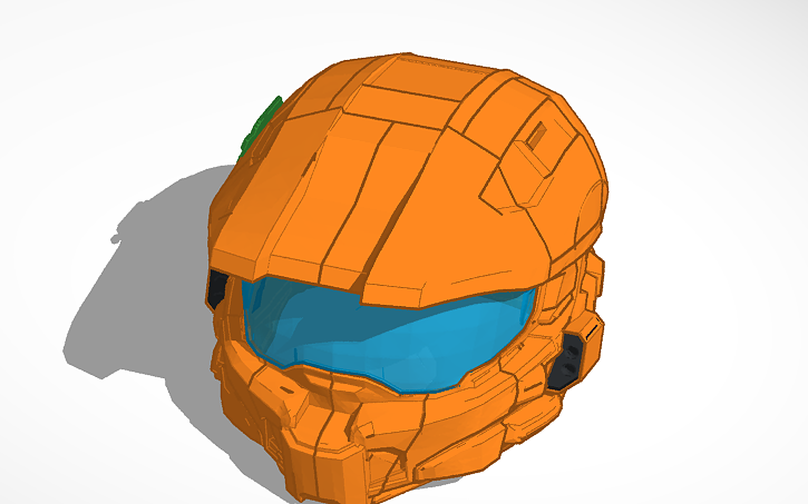 3D design HALO helmet mask - Tinkercad