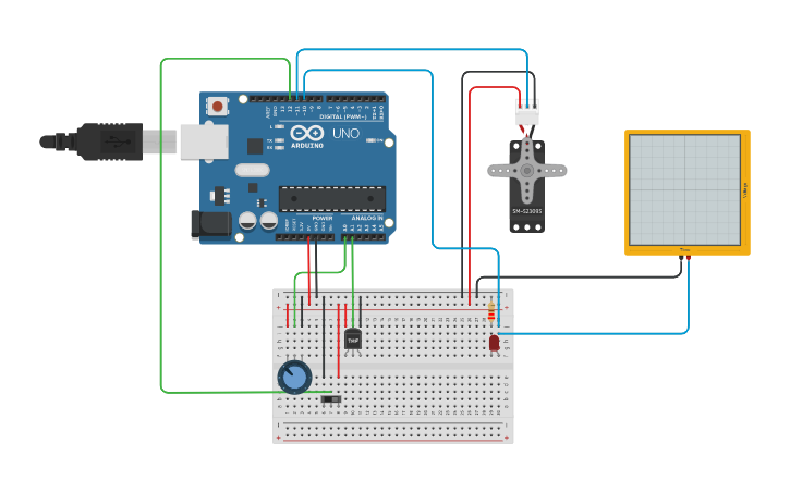 Circuit Design Copy Of Arduino With Sensors And Actuators Tinkercad