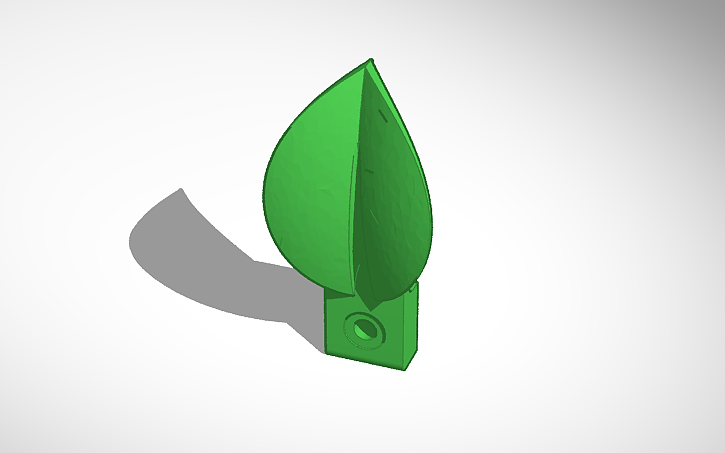 3D design Cable Clip Leaf - Tinkercad