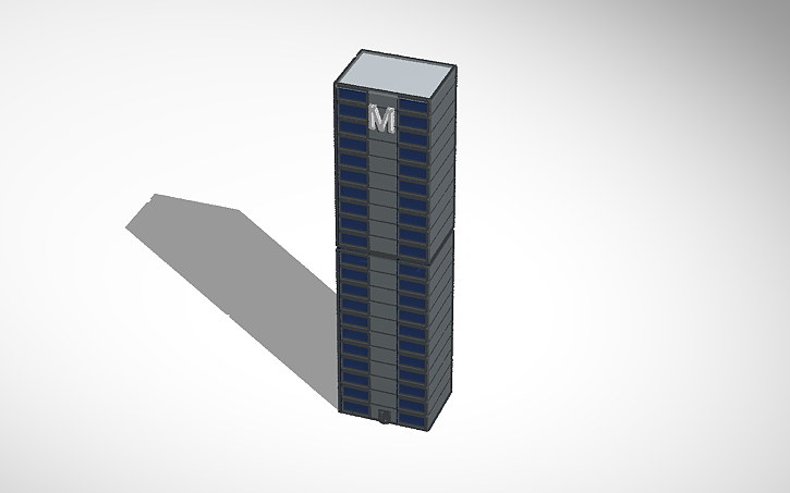 3D design tall building - Tinkercad