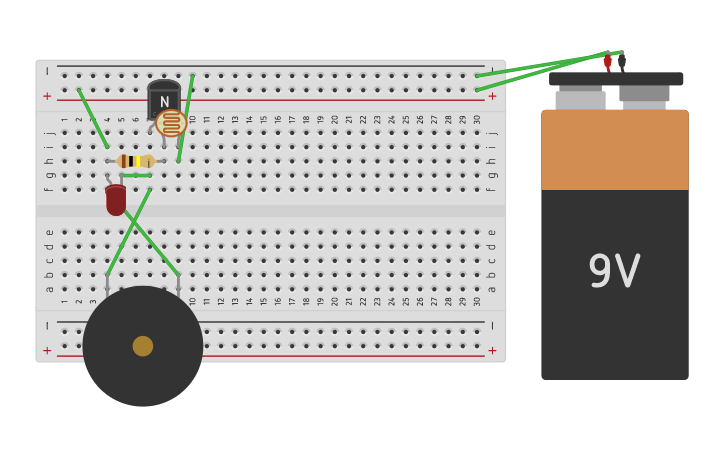 Circuit Design Arduino Laser Security Alarm System 2