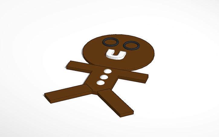 3D design GINGER BREAD MAN | Tinkercad