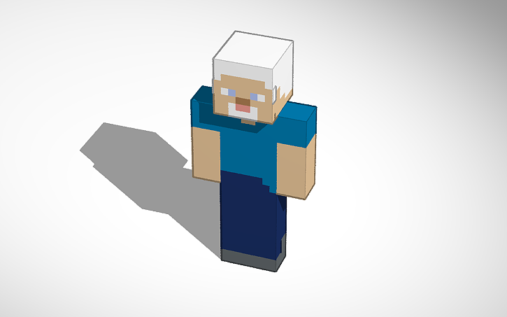 3D design Old Steve(Minecraft) - Tinkercad