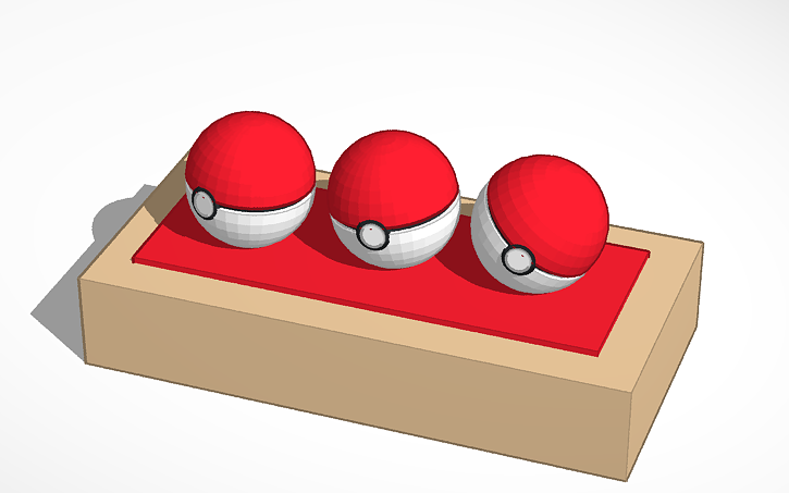 3D design Starter Pokemon | Tinkercad
