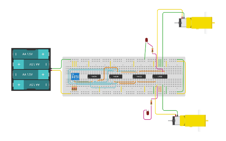 Circuit design 193238 Seguidor de linea | Tinkercad