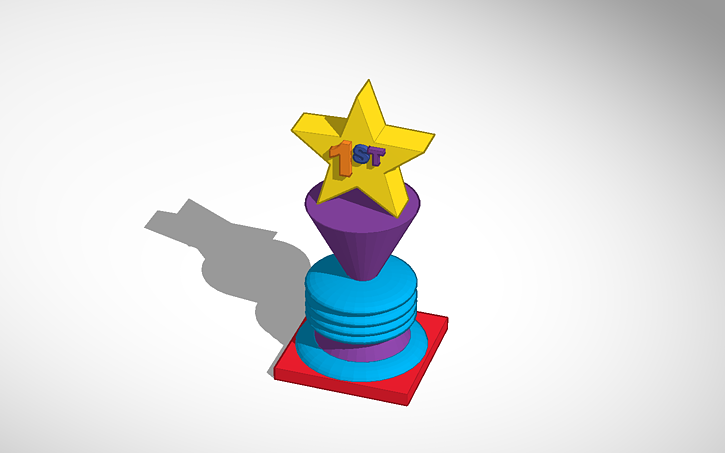 3D design Trophy - Tinkercad