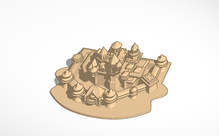 3D design sand Castle - Tinkercad