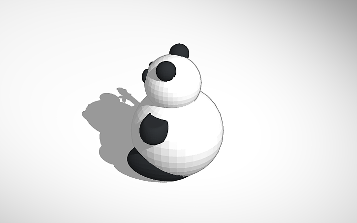 3D design Panda - Tinkercad