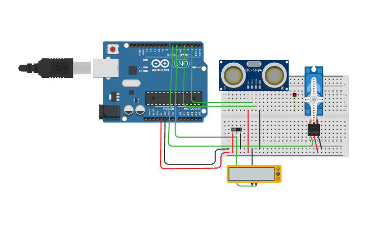 Circuit design Estacion Total | Tinkercad