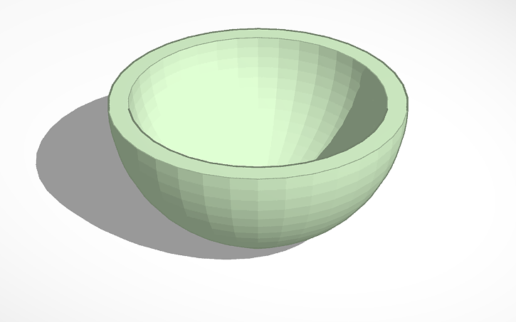 3D design Bowl - Tinkercad