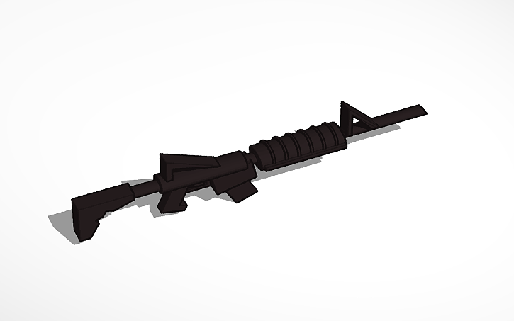 3D design fortnite assault rifle | Tinkercad
