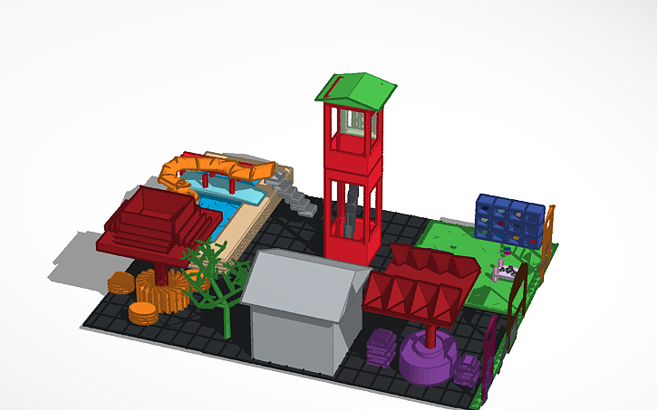 3D design Parque acuático | Tinkercad