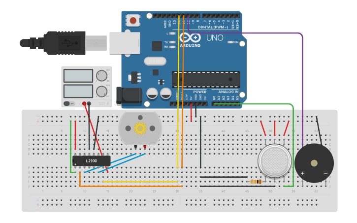 Circuit design TuBes Interface - Tinkercad