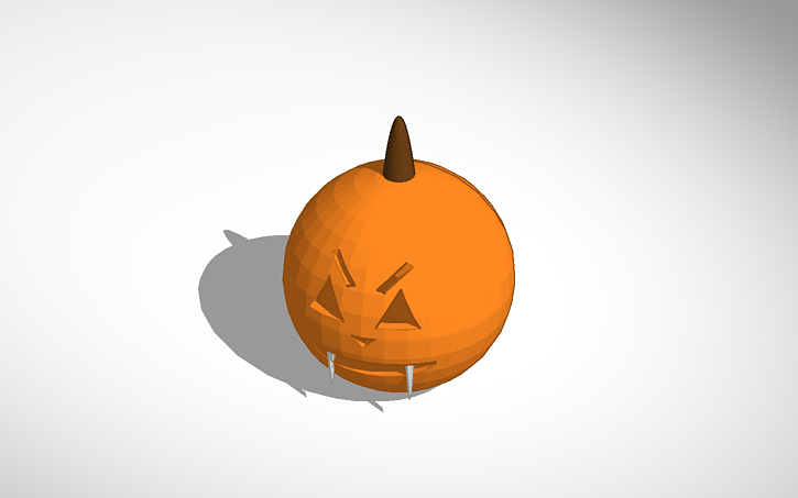 3D design Jack-O-Lantern - Tinkercad